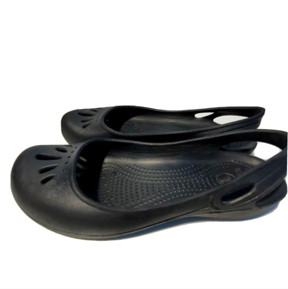 CROCS | Shoes | Crocs Taylor Slingback Womens Size 7 Black Slip On ...